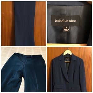 Isabel & Nina | Pants & Jumpsuits | Pantsuit Isabel Nina 6 Blue Blazer Trouser | Poshmark